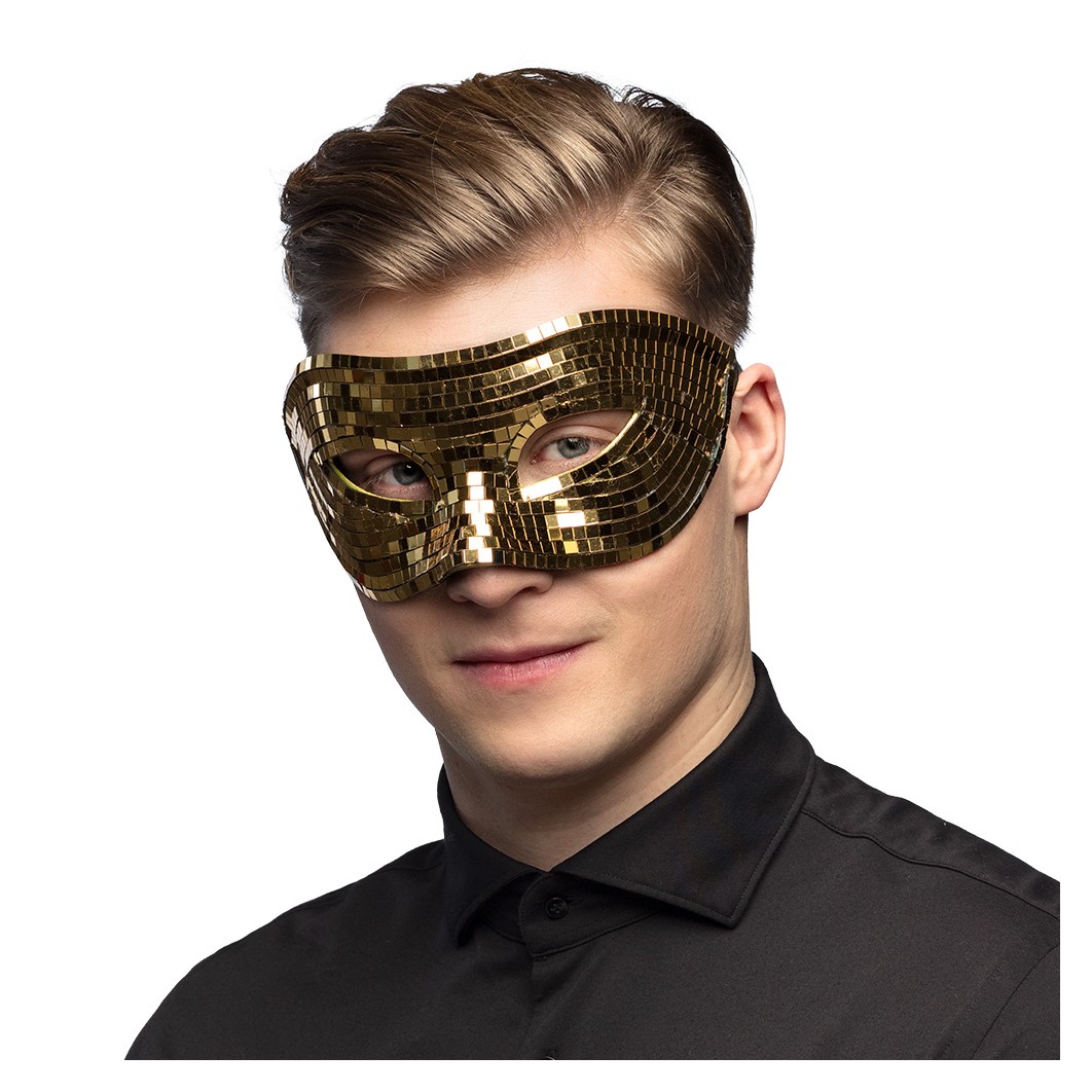 Kuldsete peeglitega mask